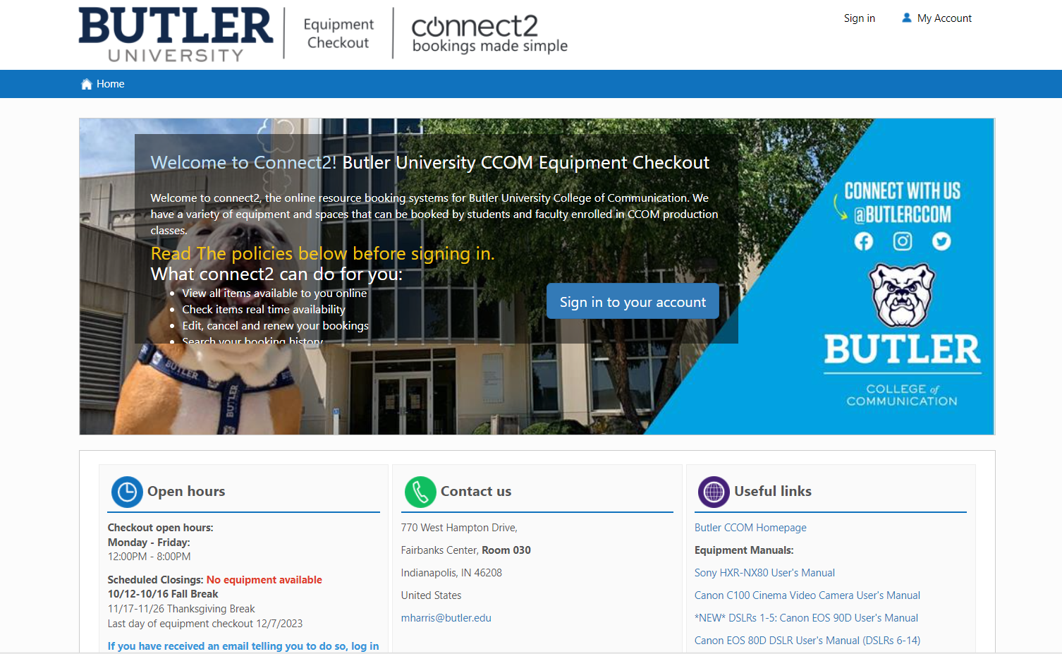 Equipment Checkout System - Connect2 Software
